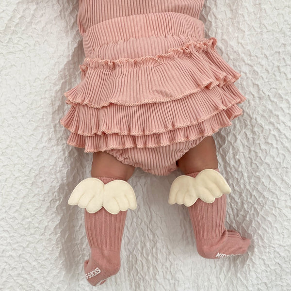 Angel Wing Socks - Meadow Ivy